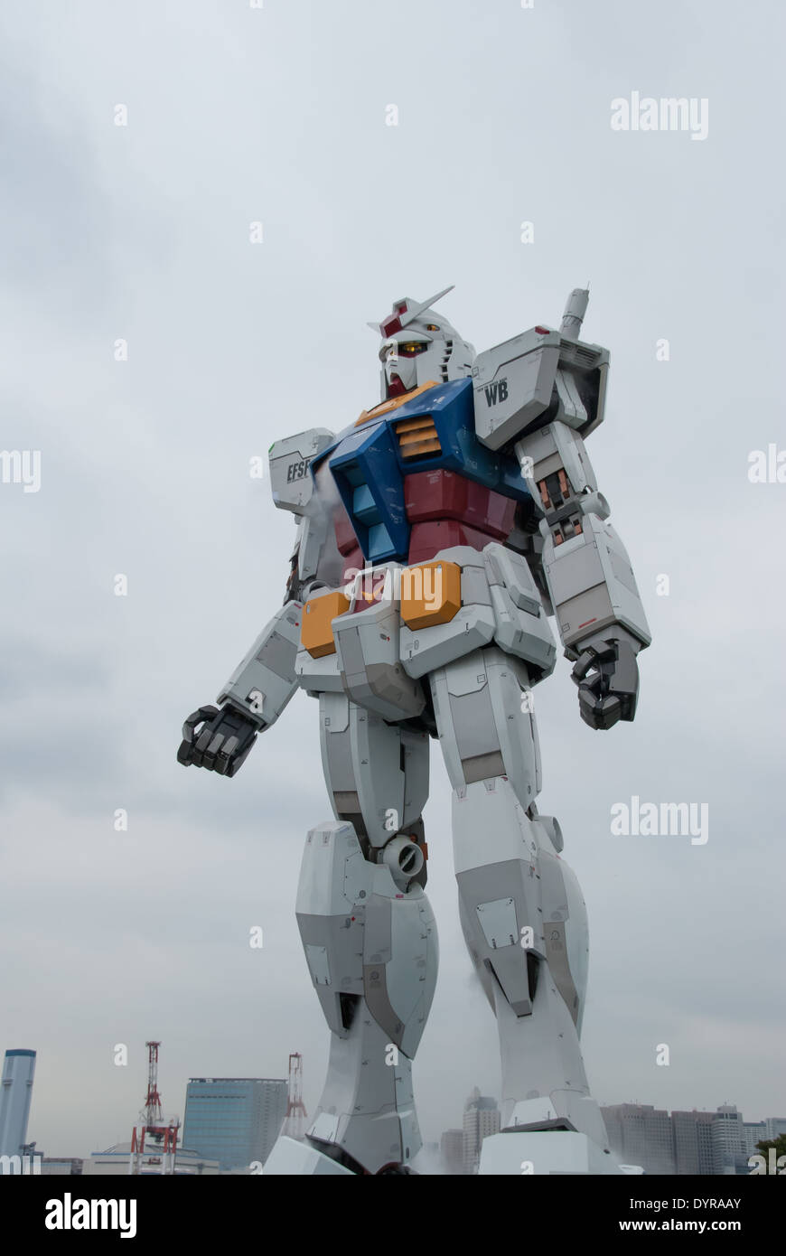 Gundam Life-Size Replica In Odaiba, Tokyo, Japan Stock Photo - Alamy