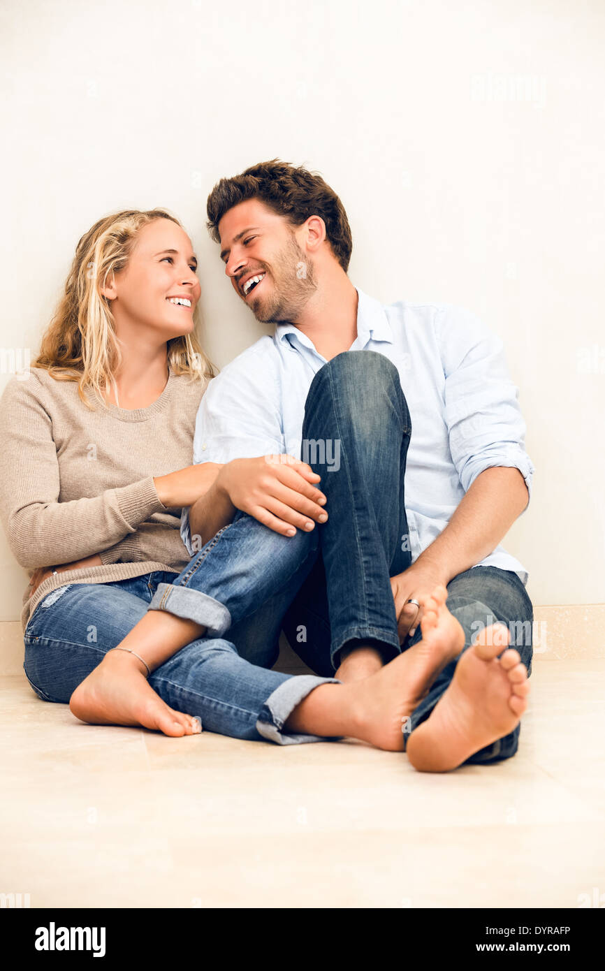 Happy real couple in hi-res stock photography and images - Alamy