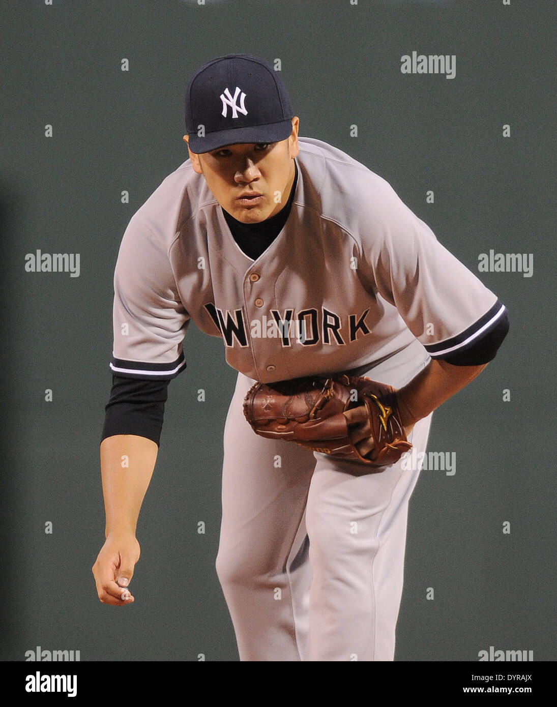 Boston, USA. 22nd Apr, 2014. Masahiro Tanaka (Yankees) MLB : Masahiro Tanaka of the New York ...
