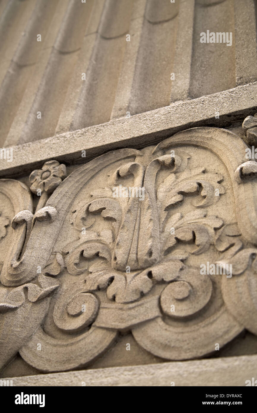Close up of a decorative stone pillar Stock Photo - Alamy