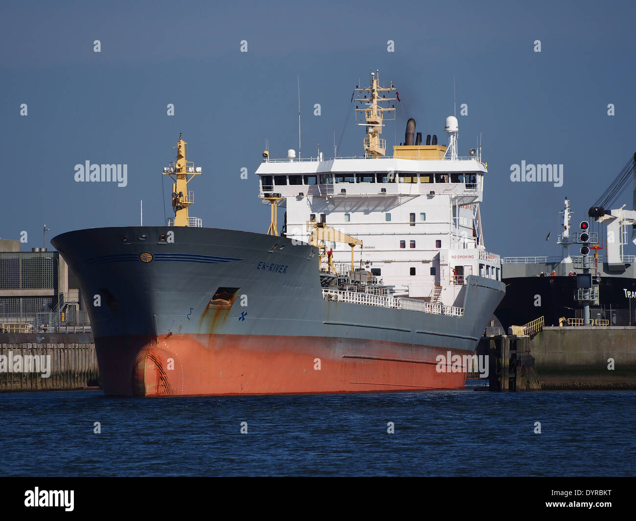 The EK River is an oil and chemical tanker vessel, used for ...
