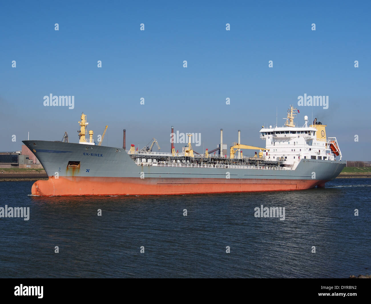 EK RIVER - Oil chemical tanker ship boat vessel Stock Photo - Alamy