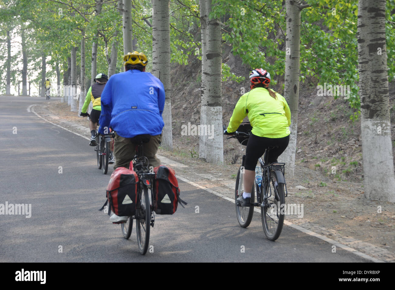 Australian cyclists on a cycle tour of China Stock Photo - Alamy