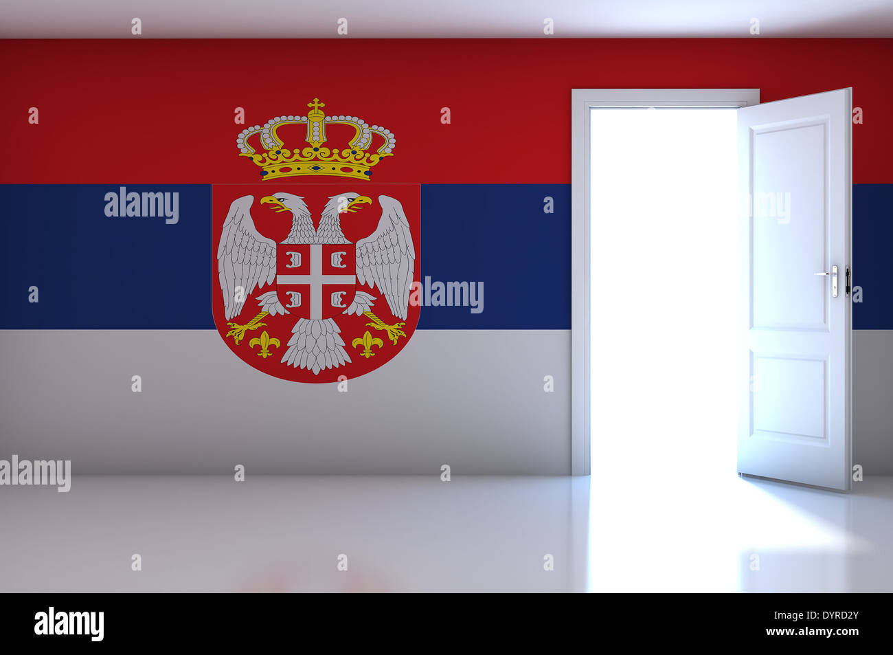 3d rendering nation flag on wall Stock Photo - Alamy