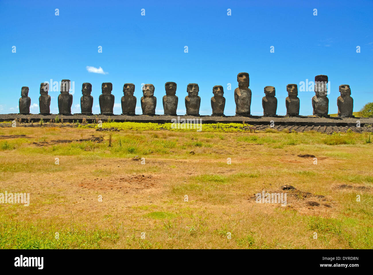 Rapa Nui, Easter Island Moai statues, South Pacific islands, Chile ...