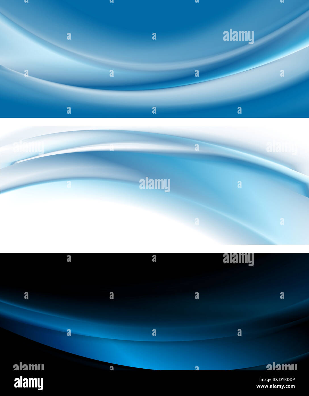 Abstract blue banners. Vector illustration Stock Photo - Alamy