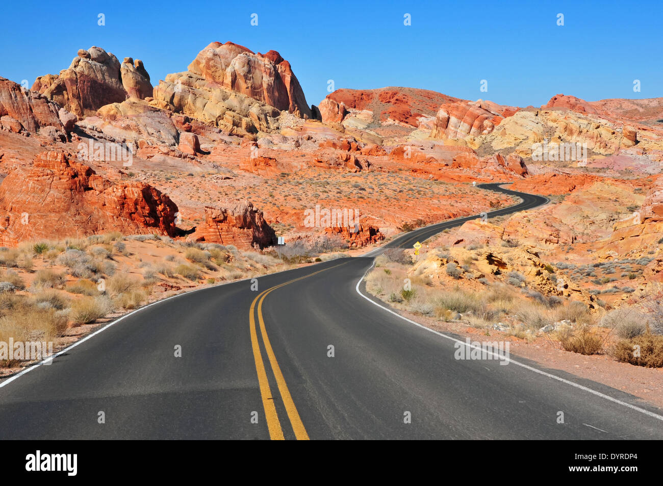 Red rock landscape in the southwest USA, Nevada Stock Photo - Alamy