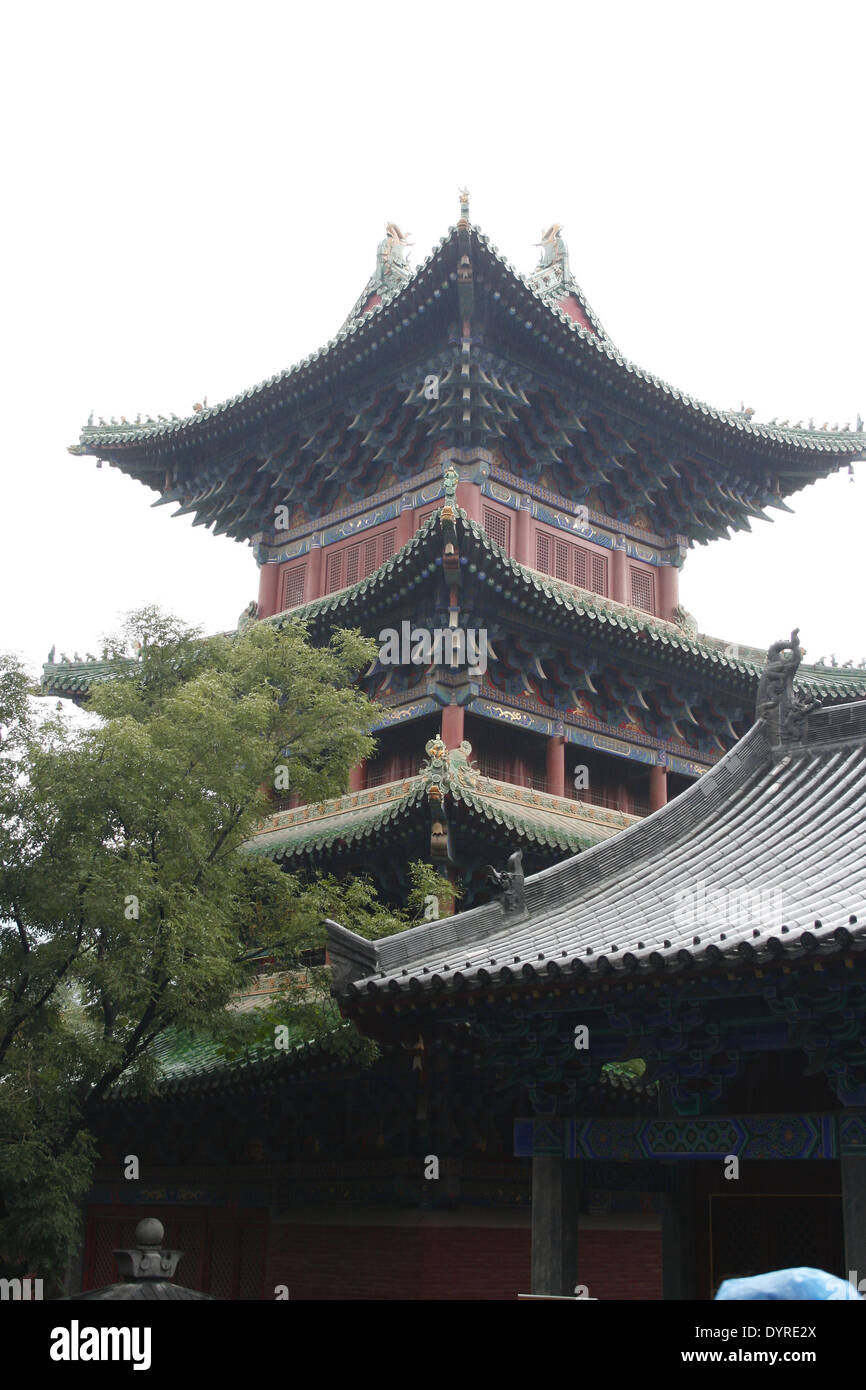 Chinese building within the Shaolin Temple, China Stock Photo - Alamy