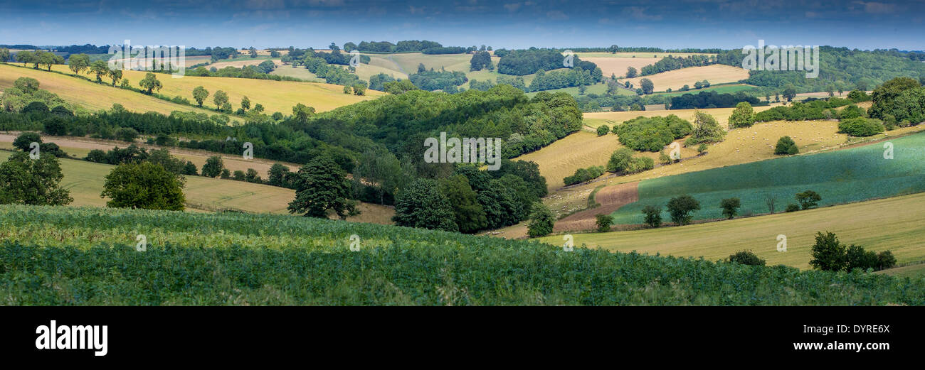 The Beautiful English countryside as seen in the Cotswolds Stock Photo ...