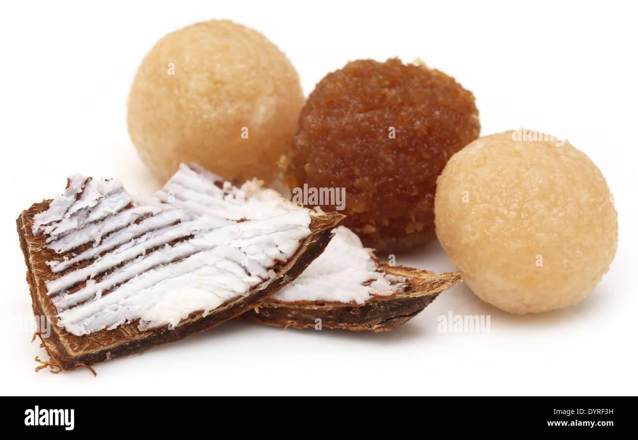 Traditional coconut laddu of Southeast Asia with broken fruits Stock ...