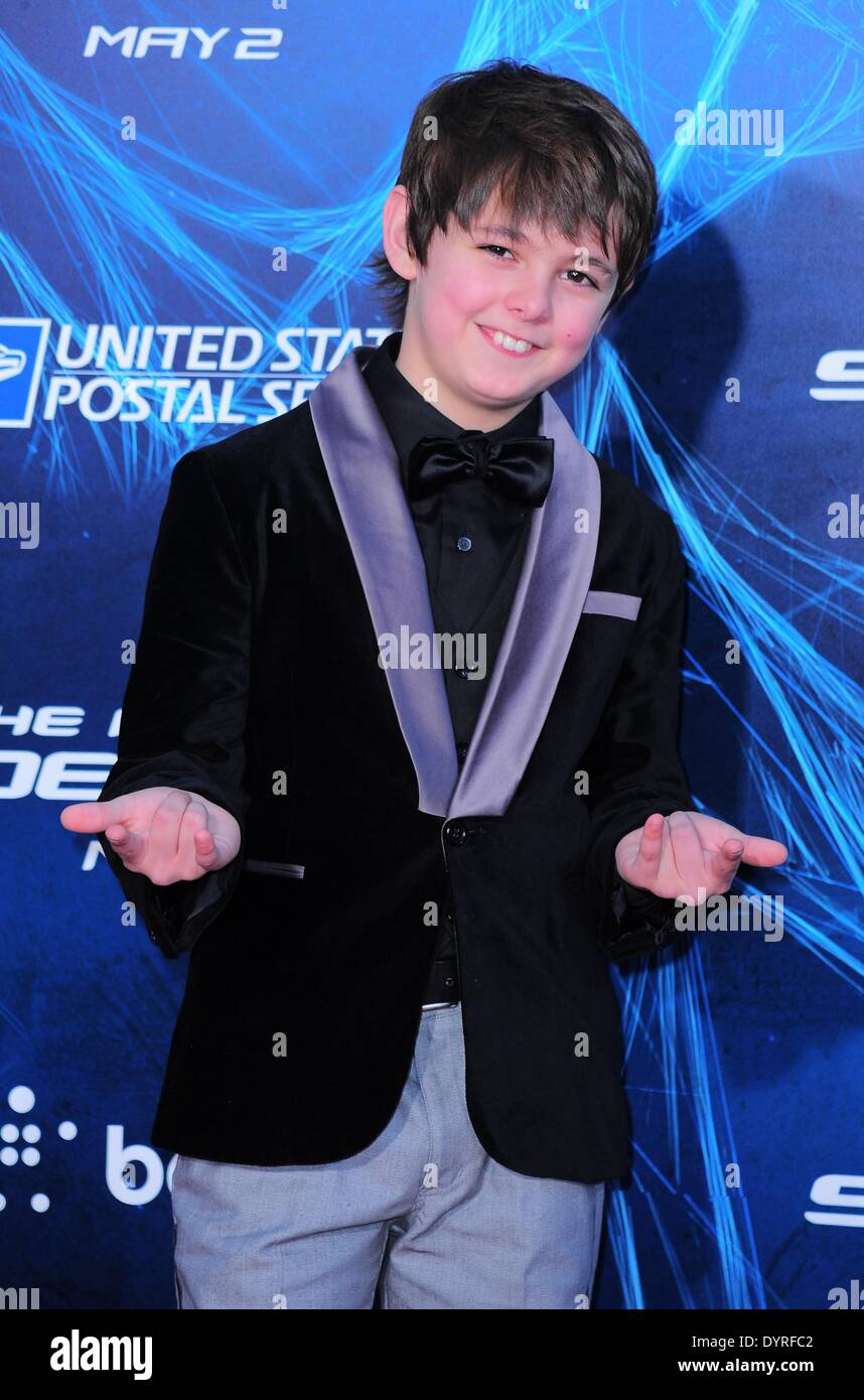 Max Charles at arrivals for THE AMAZING SPIDER-MAN 2, Ziegfeld Theatre ...