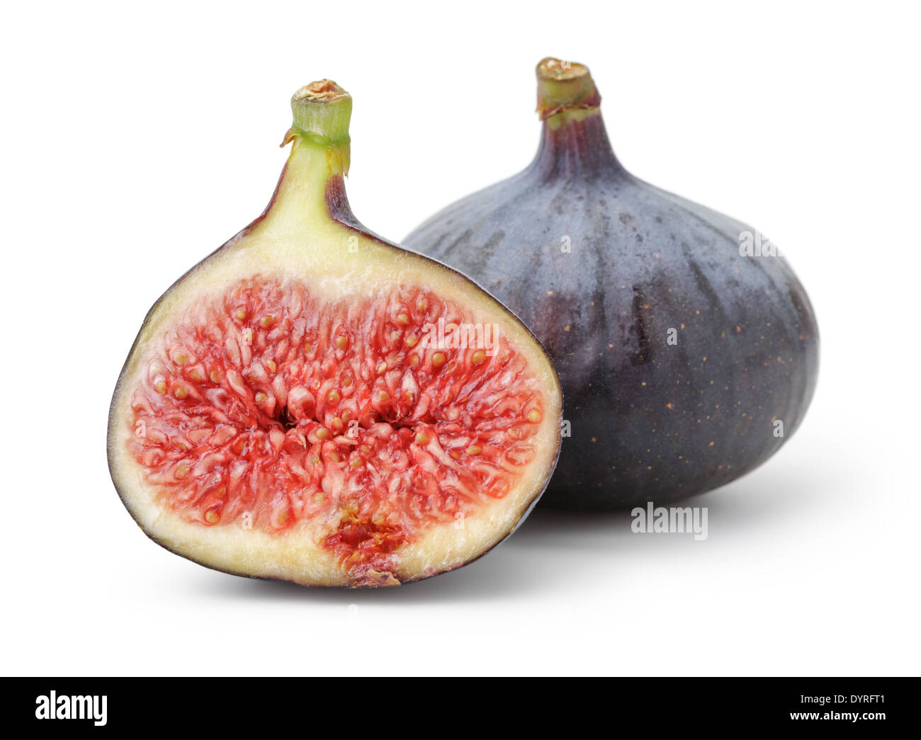 fresh ripe figs, isolated on white background Stock Photo - Alamy