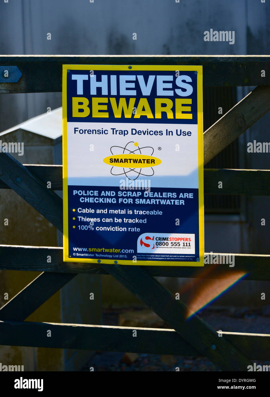 'THIEVES BEWARE', warning notice. Hartside Top Cafe. A686 Penrith to ...