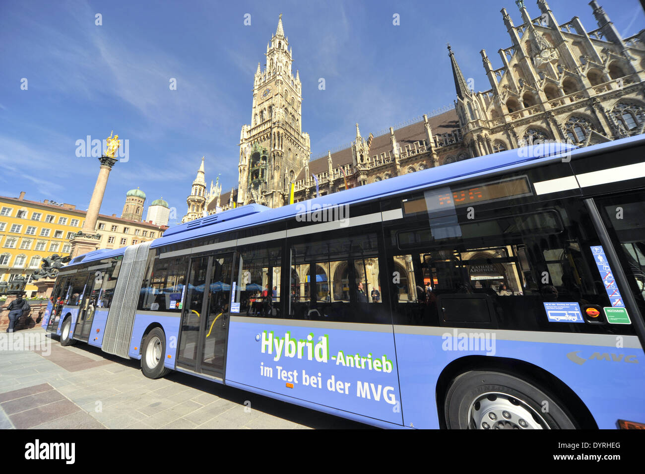 The Munich Transport Company tests hybrid buses, 2011 Stock Photo - Alamy