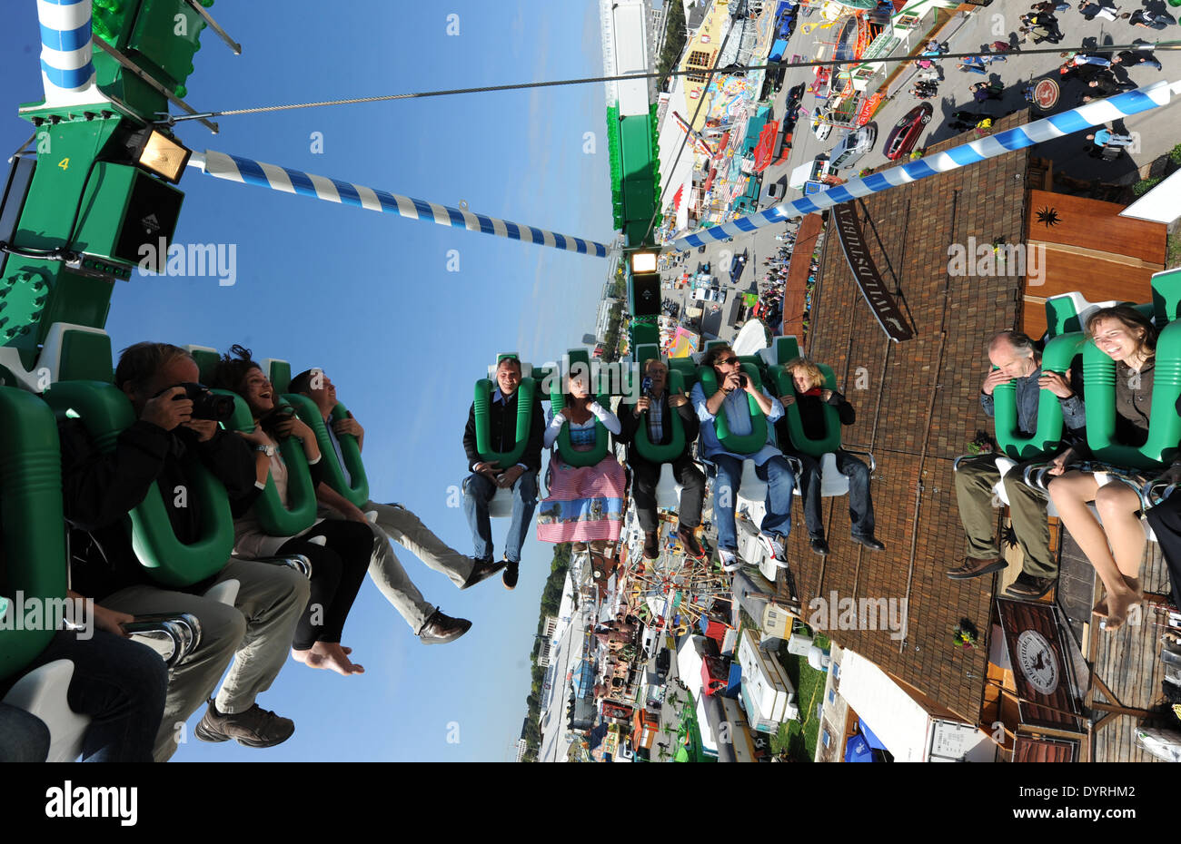 The 'Monster' giant swing at the Oktoberfest in Munich, 2011 Stock ...