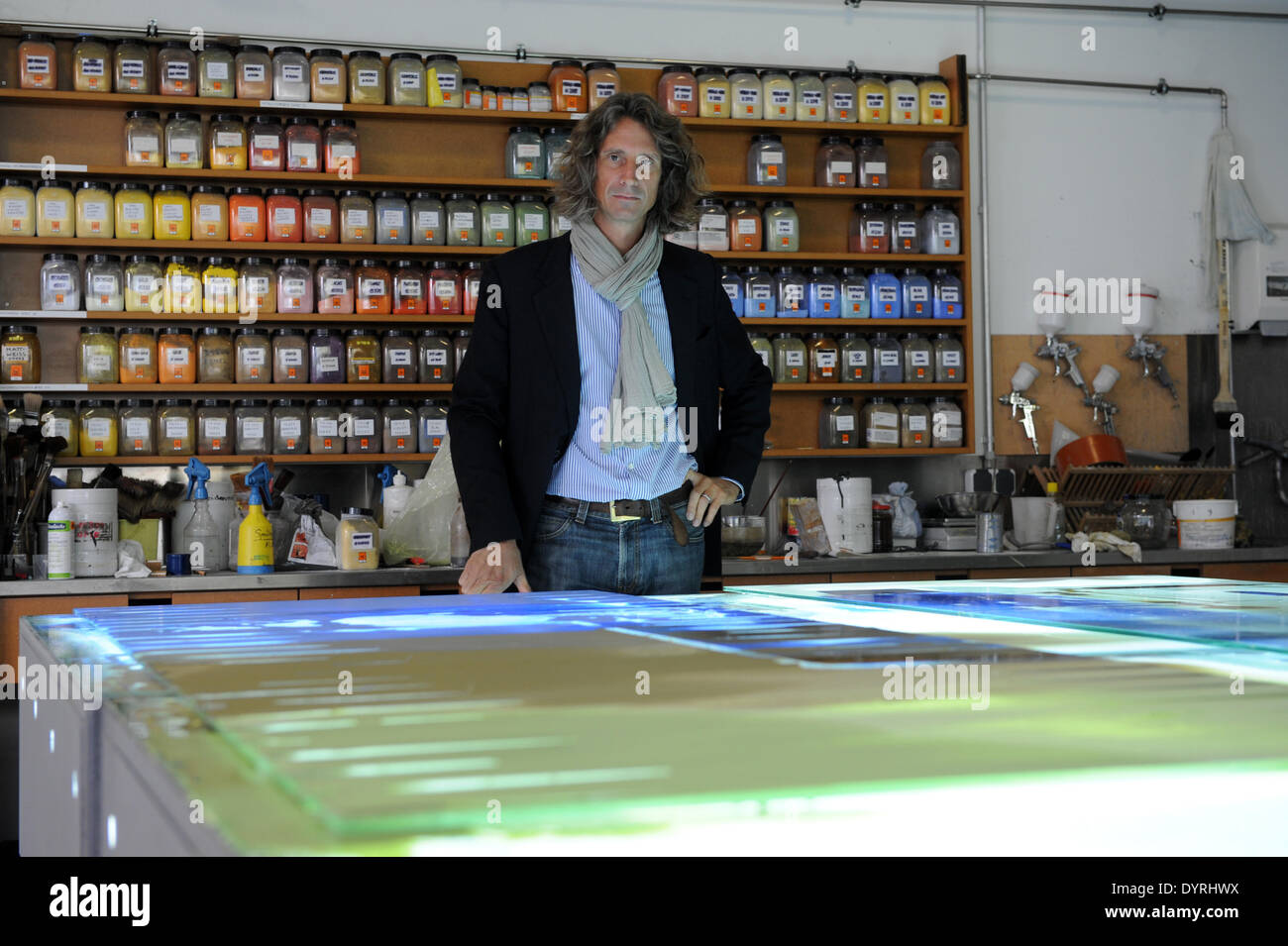 Michael Mayer at Franz Mayer und Co. of Munich, 2011 Stock Photo - Alamy