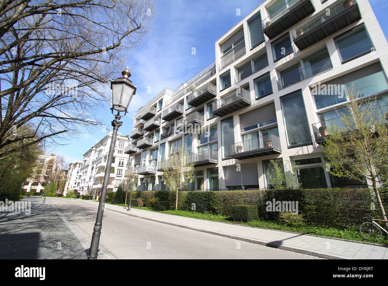 The luxury residential complex 'Lenbach Gaerten' in Munich, 2012 Stock ...