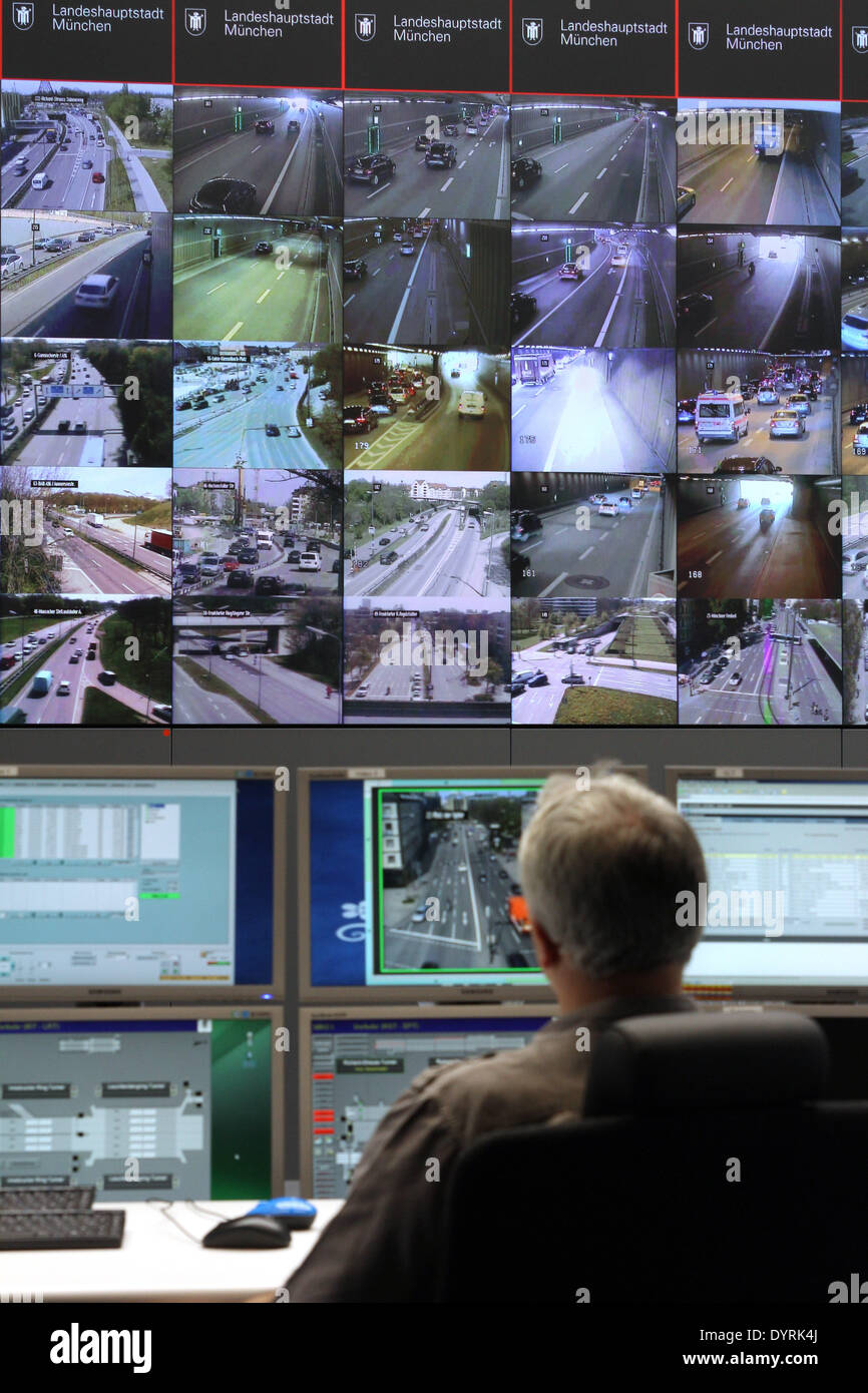 The Traffic Control Centre in Munich, 2012 Stock Photo - Alamy