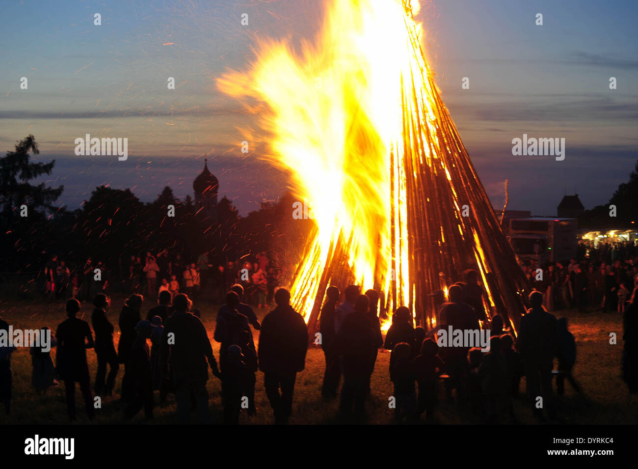 Customs and traditions midsummer fire hi-res stock photography and ...