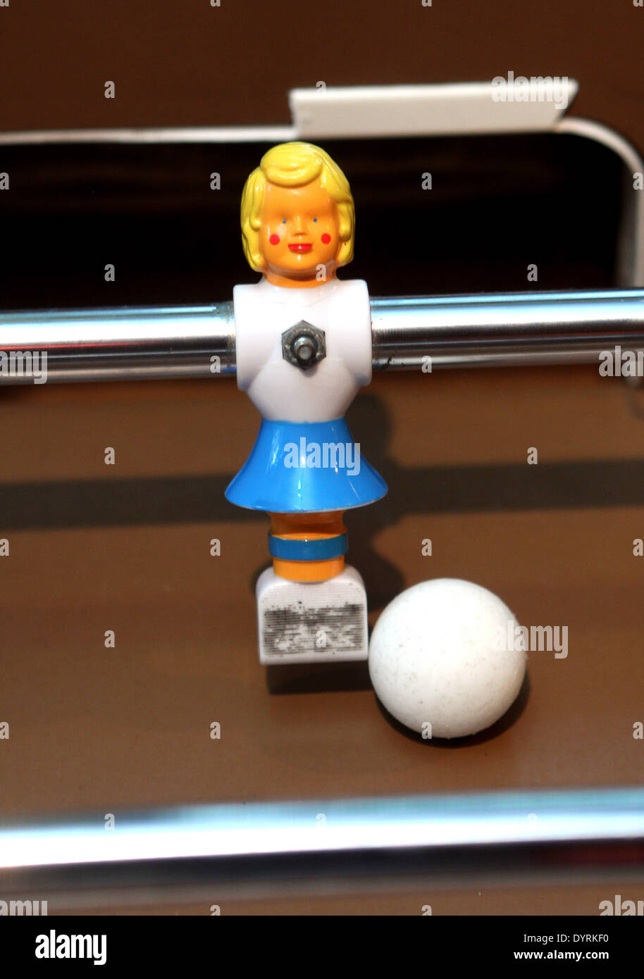 Female table football player hi-res stock photography and images - Alamy