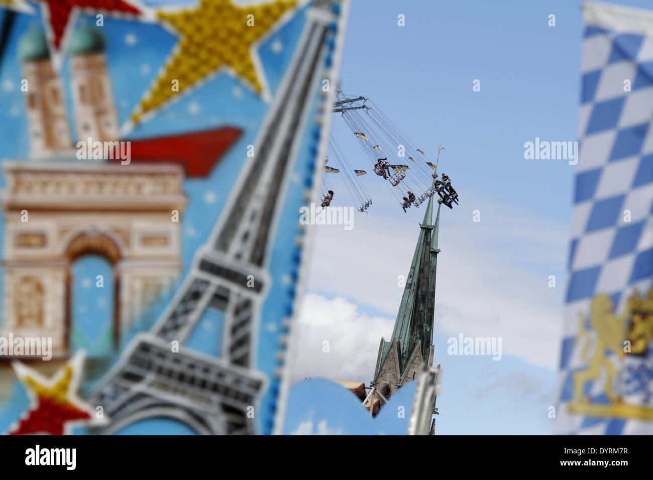 Swing carousel at the oktoberfest hi-res stock photography and images ...