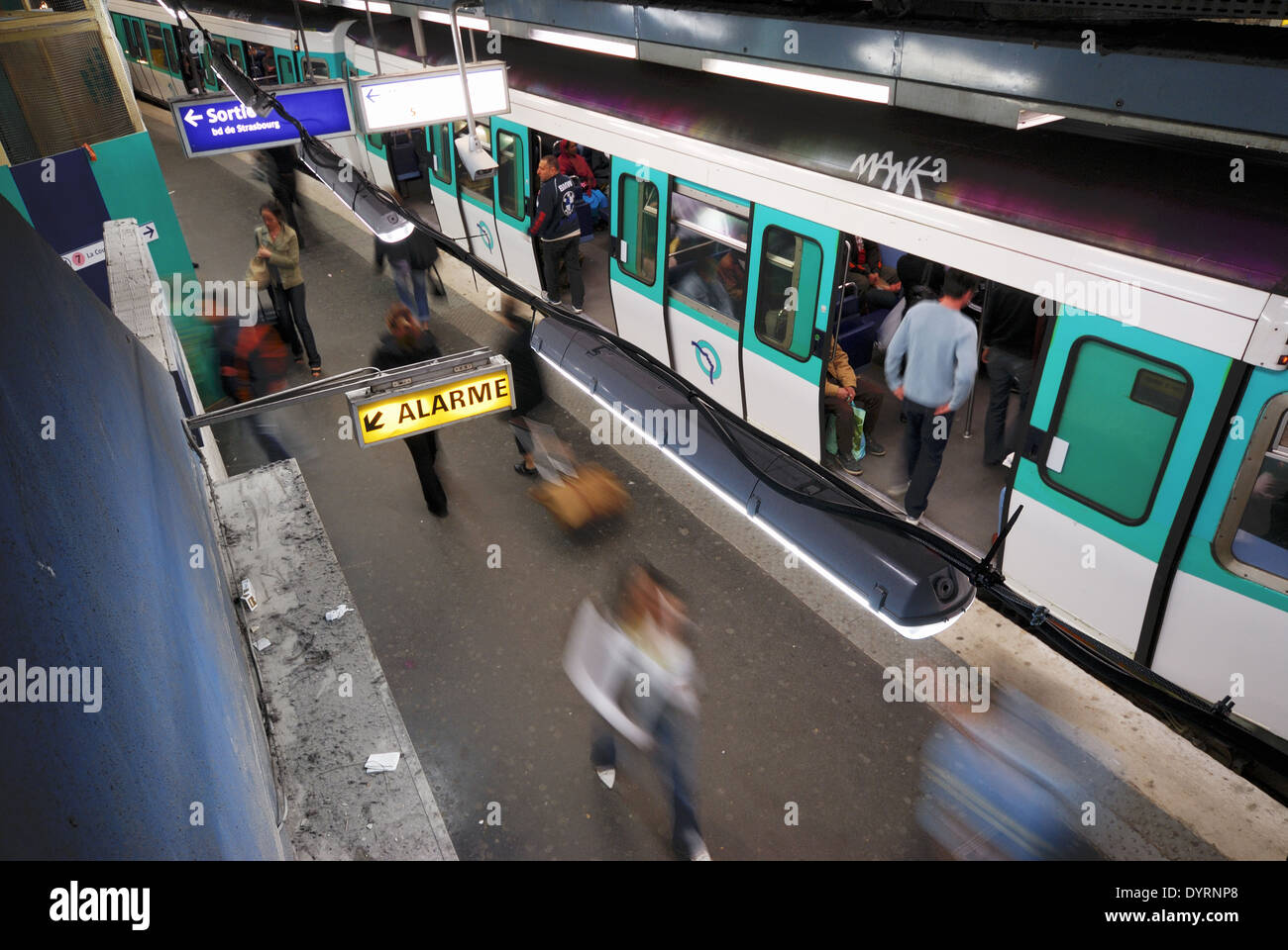 metro subway station, Paris, France Stock Photo - Alamy