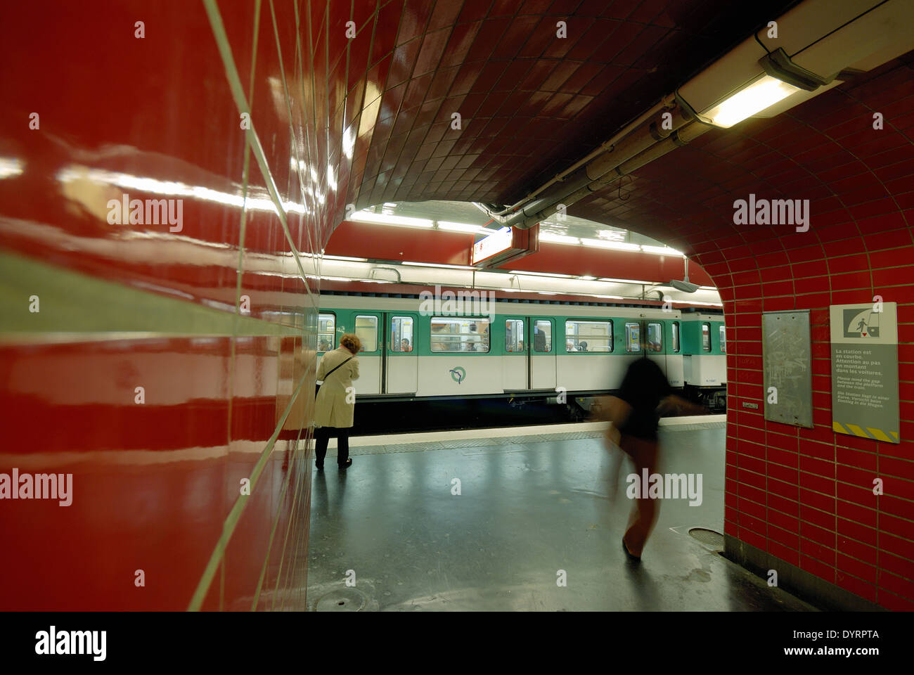 metro subway station, Paris, France Stock Photo - Alamy