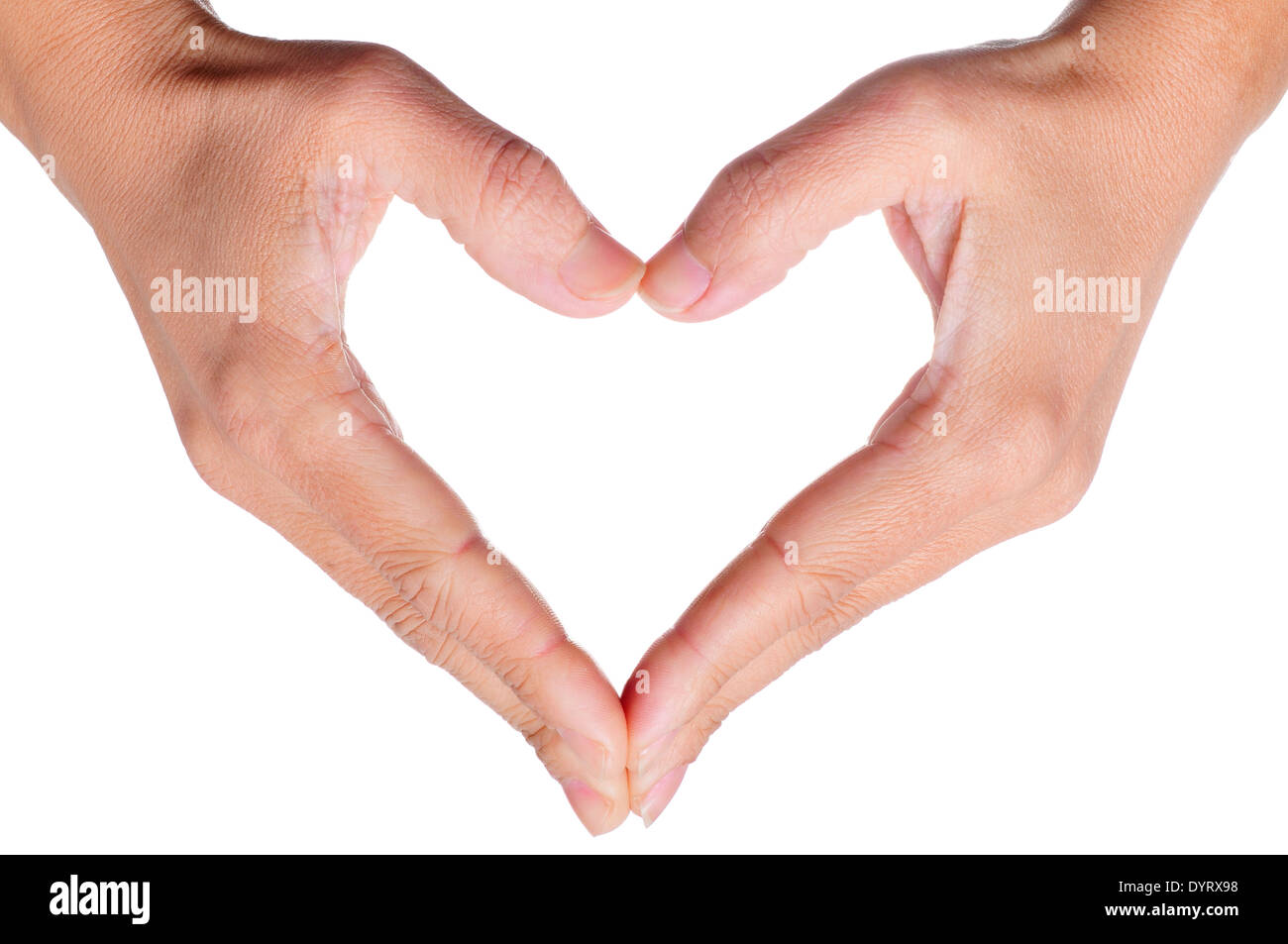 Hands Forming A Heart Shape High Resolution Stock Photography and ...