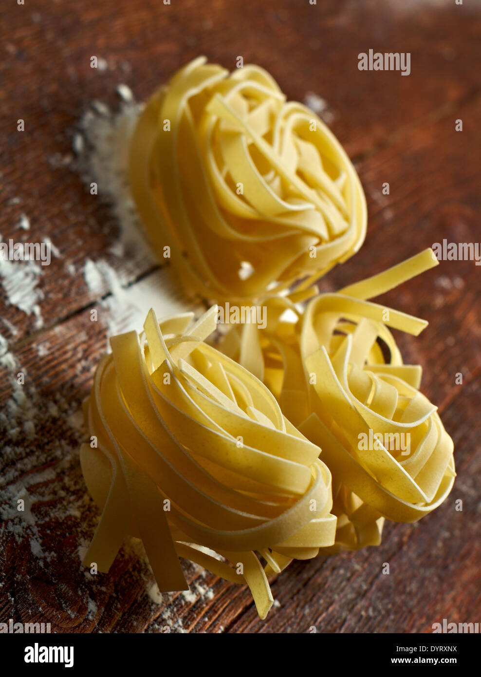 Fettuccine .Italian pasta food - Culinary cooking concept Stock Photo ...