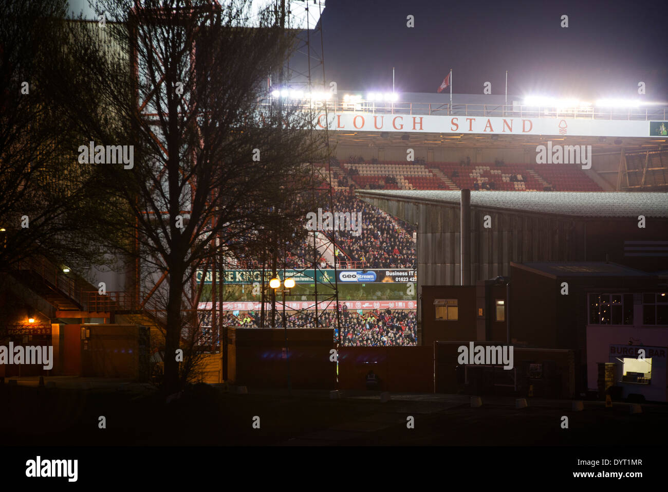 Nottingham forest stadium night hi-res stock photography and images - Alamy