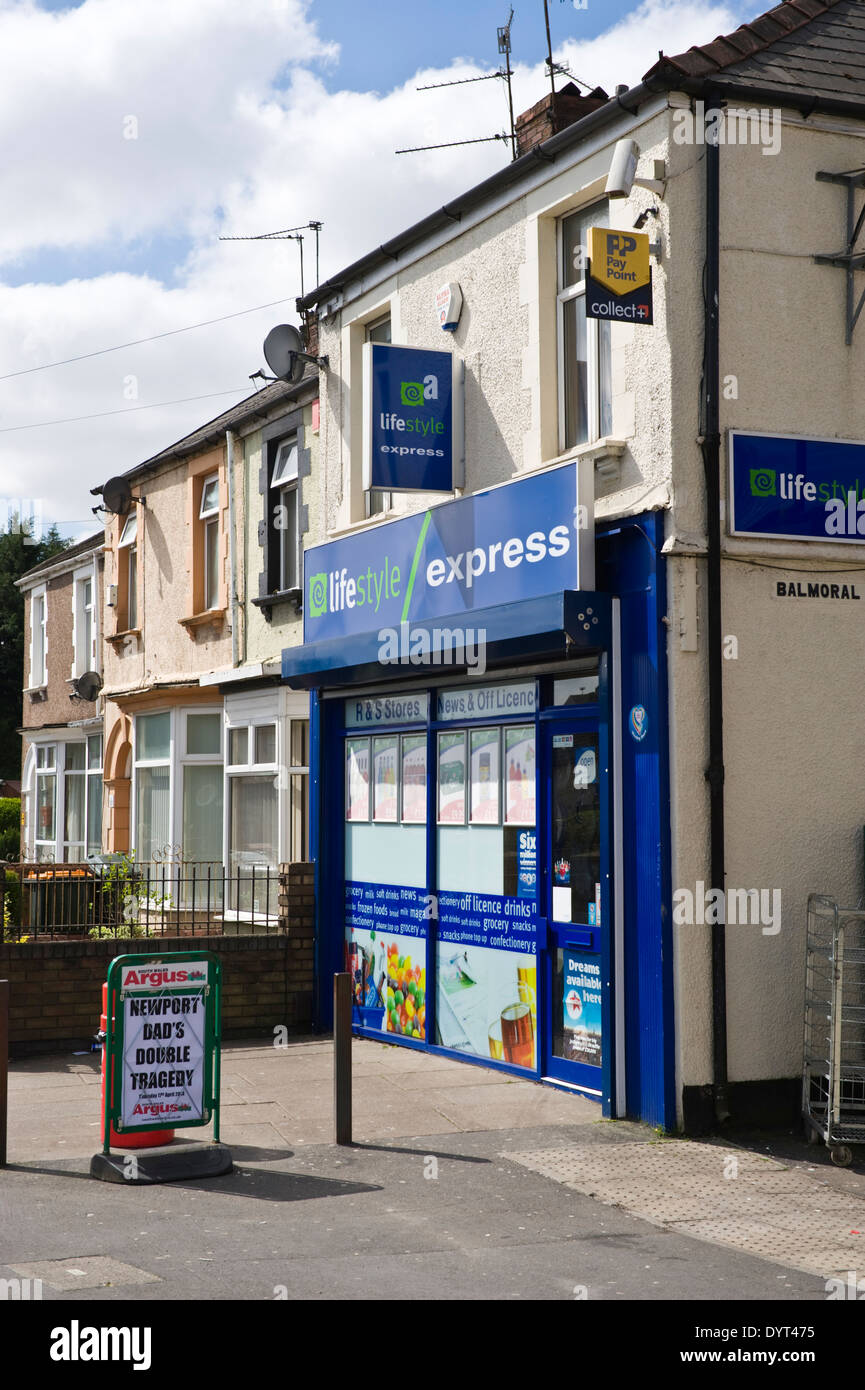 Lifestyle Express corner shop Newport South Wales UK Stock Photo - Alamy