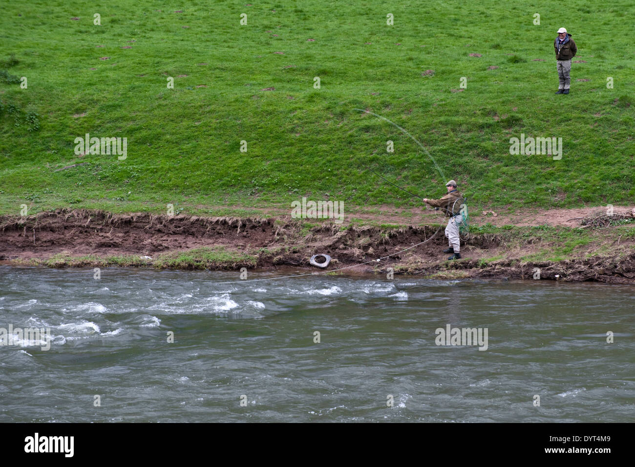 Salmon fishing on the wye hi-res stock photography and images - Alamy