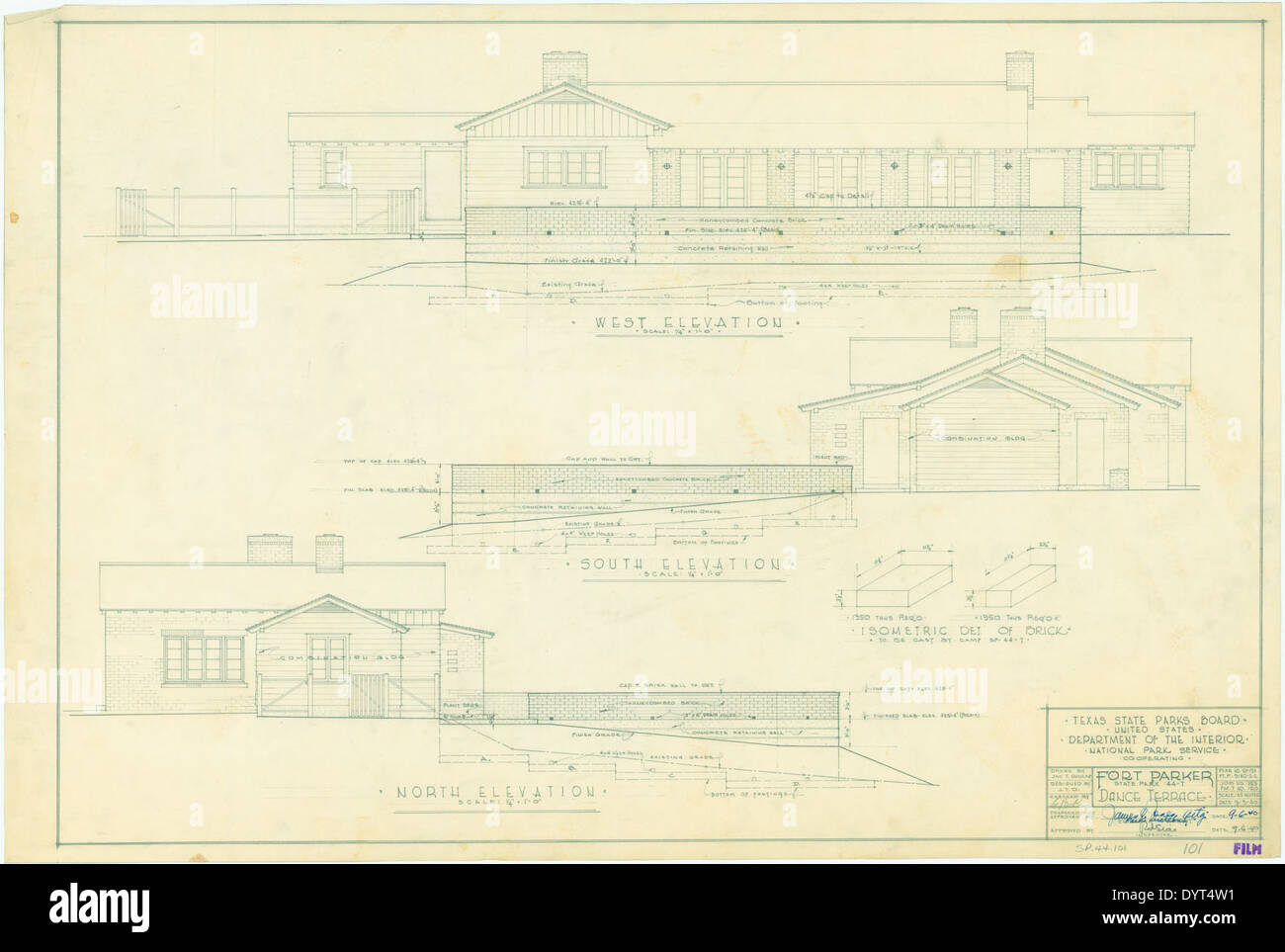 This image shows the Dance Terrace at Fort Parker State Park in Texas ...