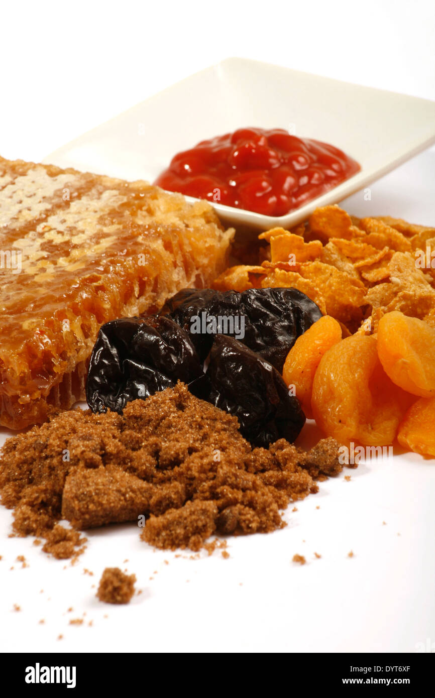 High Sugar Foods Stock Photo - Alamy