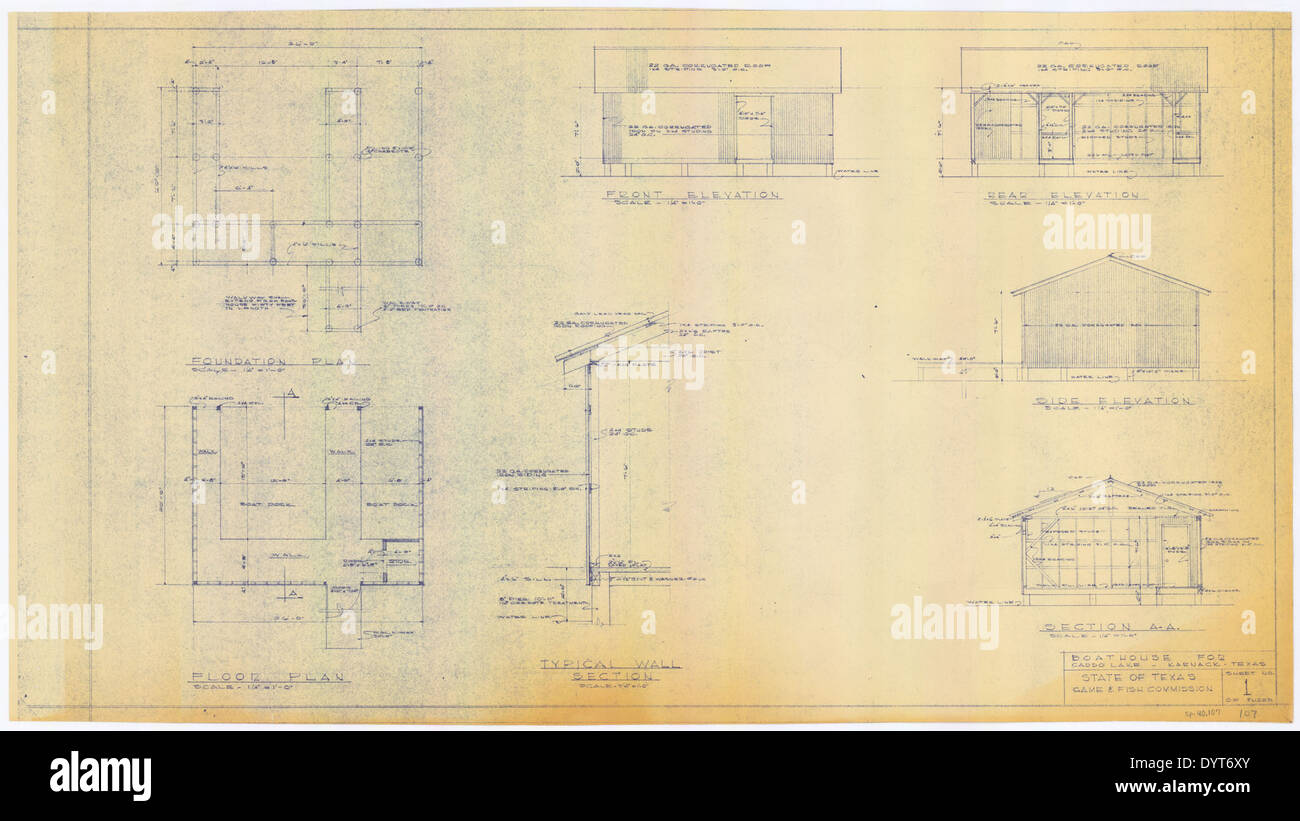The Boat House at Caddo Lake State Park, Texas, built by the Civilian ...