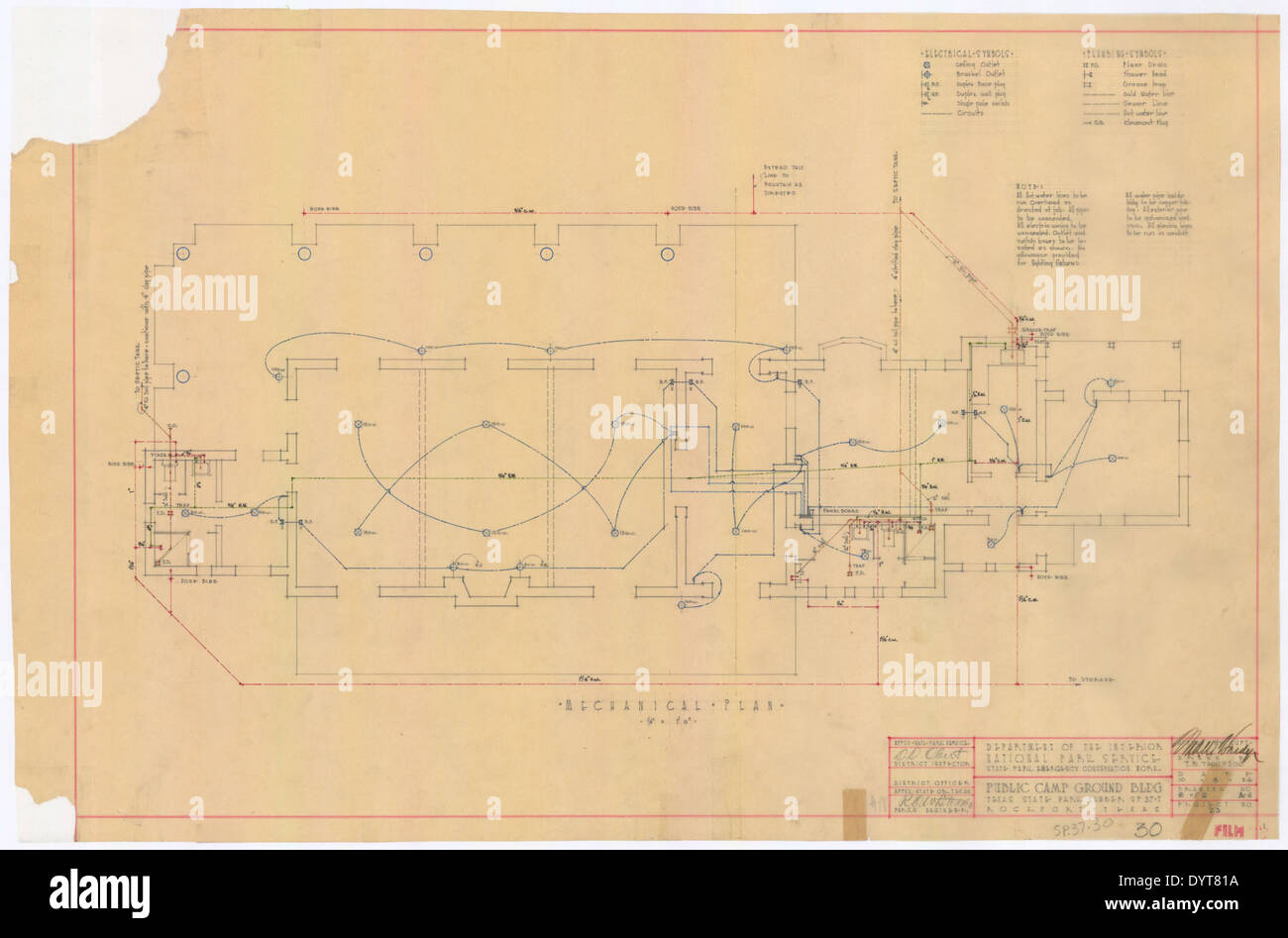 This image shows the Public Campground Building at Goose Island State ...