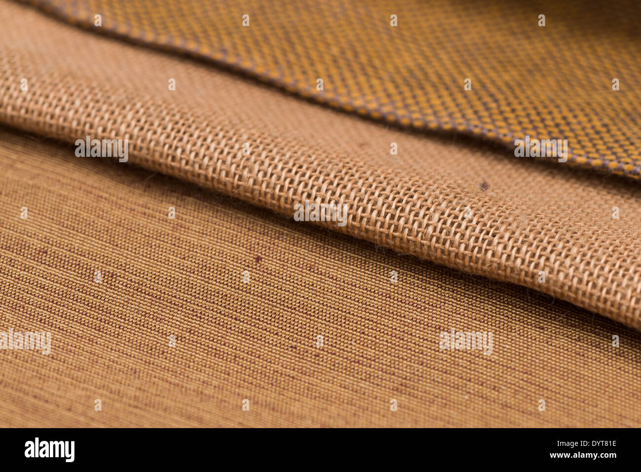 Closeup detail of multi color fabric texture samples Stock Photo - Alamy