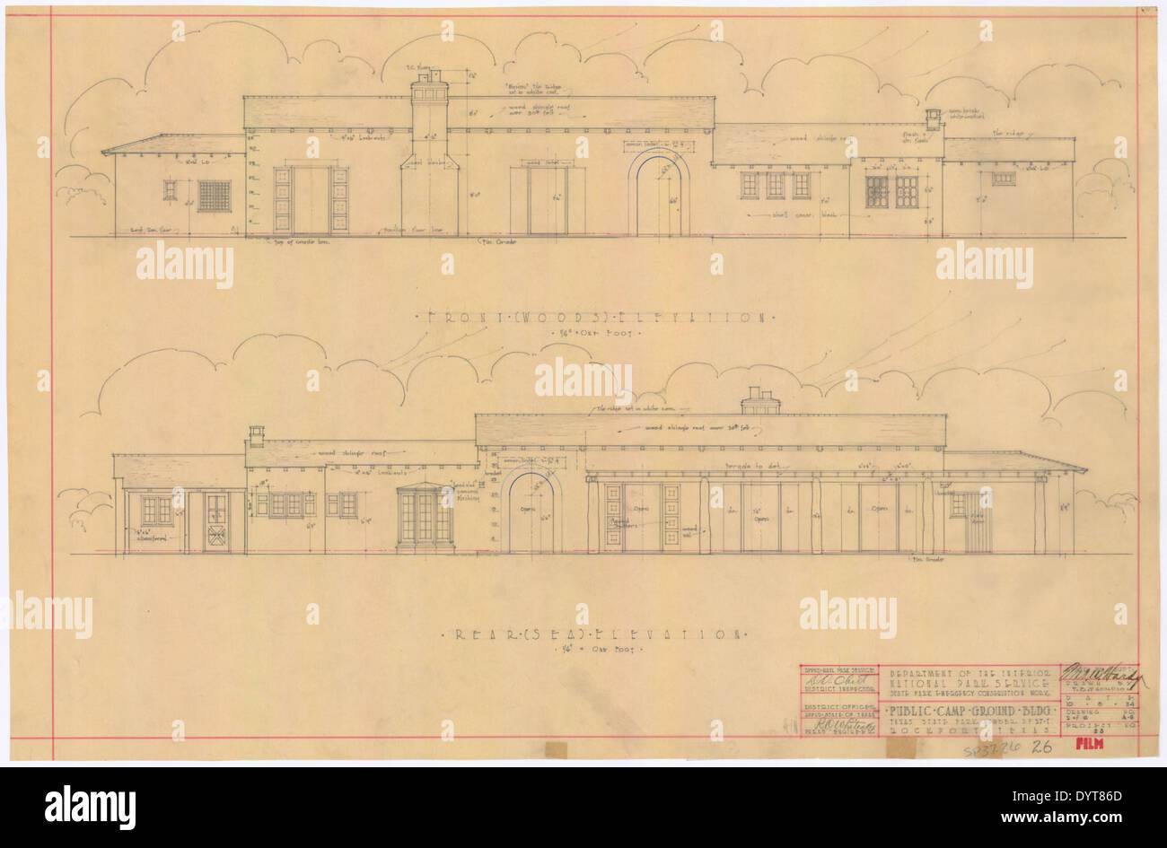 The Goose Island State Park Public Campground Building, constructed by ...