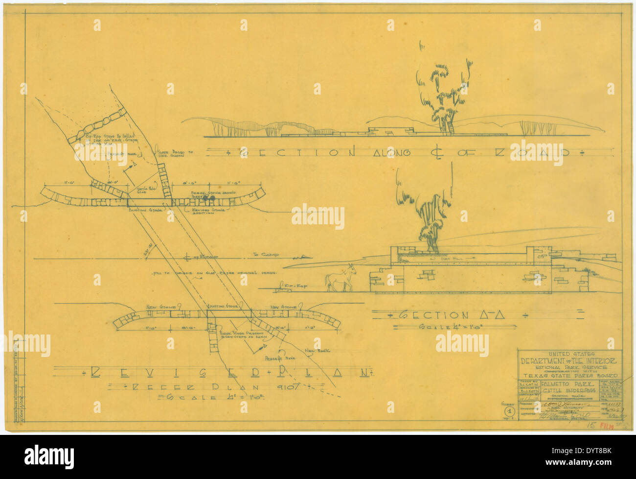 Palmetto State Park - Cattle Underpass - SP29 015 Stock Photo - Alamy