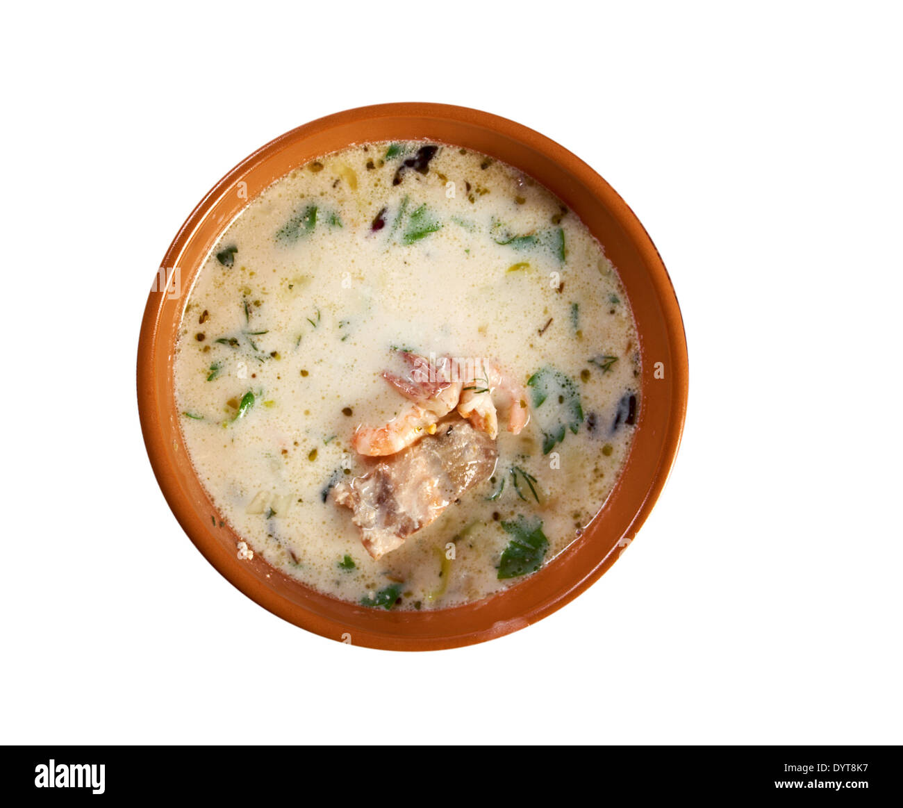 Haddock chowder seafood appetizer Cut Out Stock Images & Pictures - Alamy