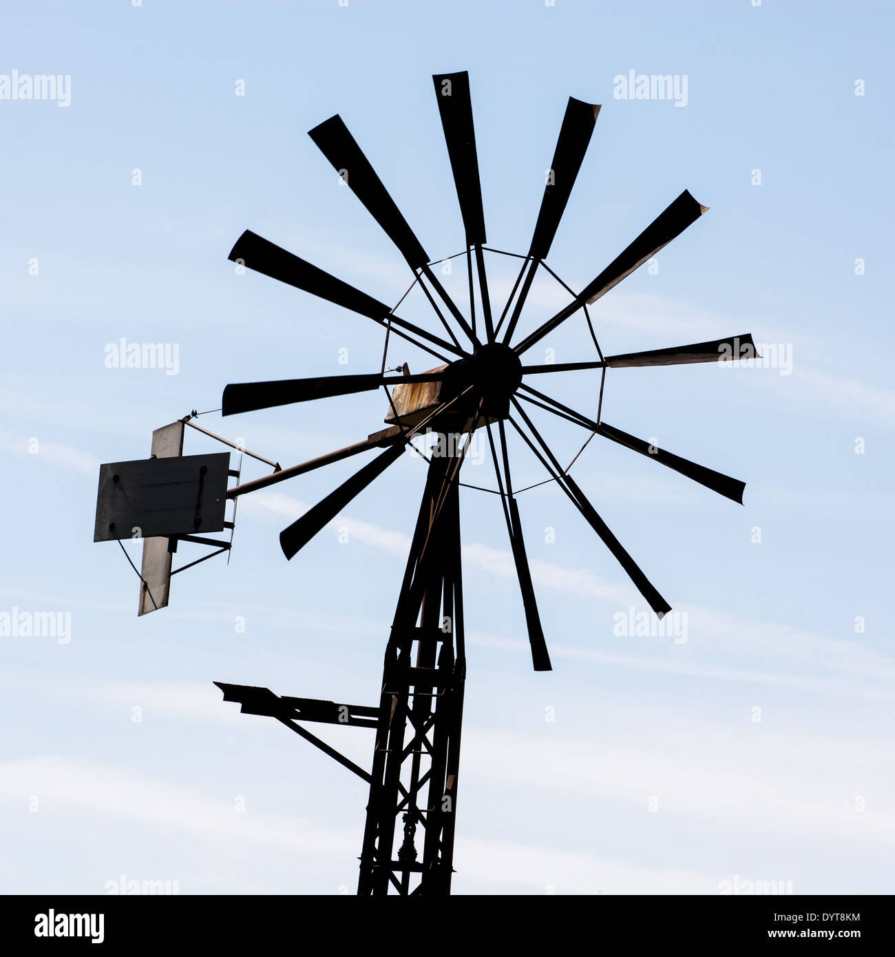 Old windmill with rusty wheel hi-res stock photography and images - Alamy