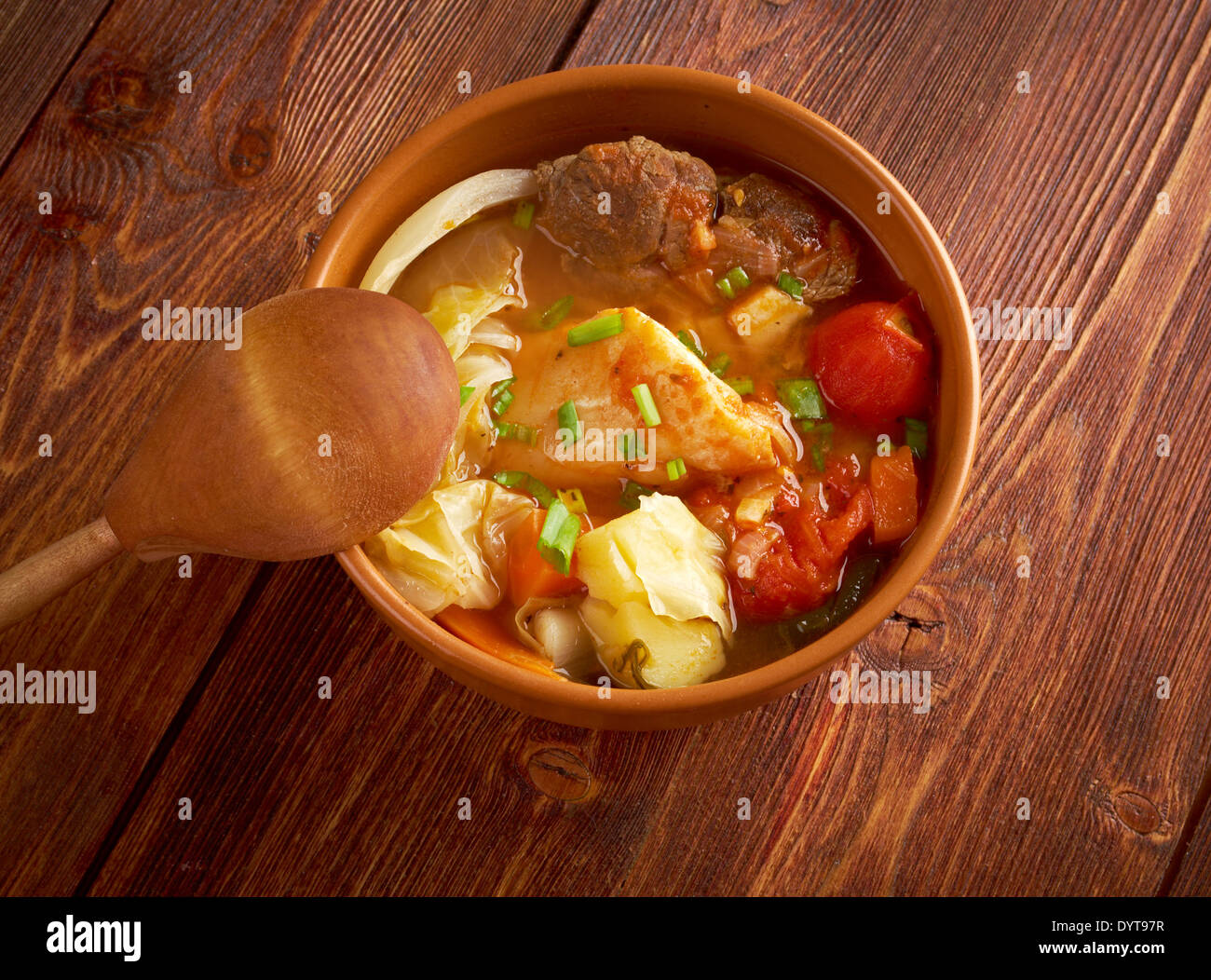 Caldo де Res - Traditional Mexican Beef Soup Stock Photo - Alamy