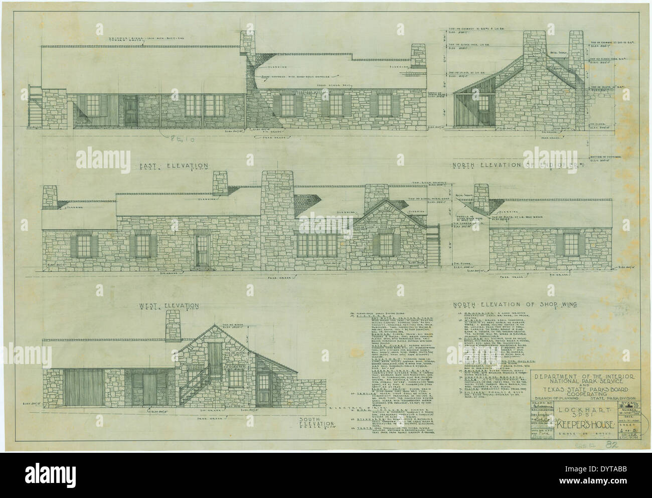 The Keeper's House at Lockhart State Park, constructed by the Civilian ...