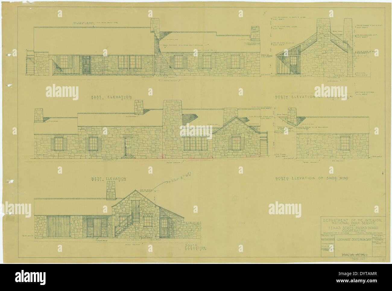 This photograph features an unidentified building at Lockhart State ...
