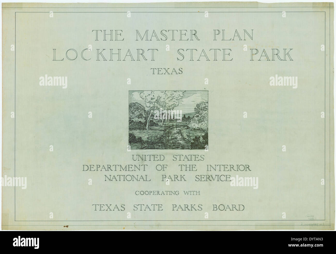 This master plan for Lockhart State Park, created by the Civilian ...