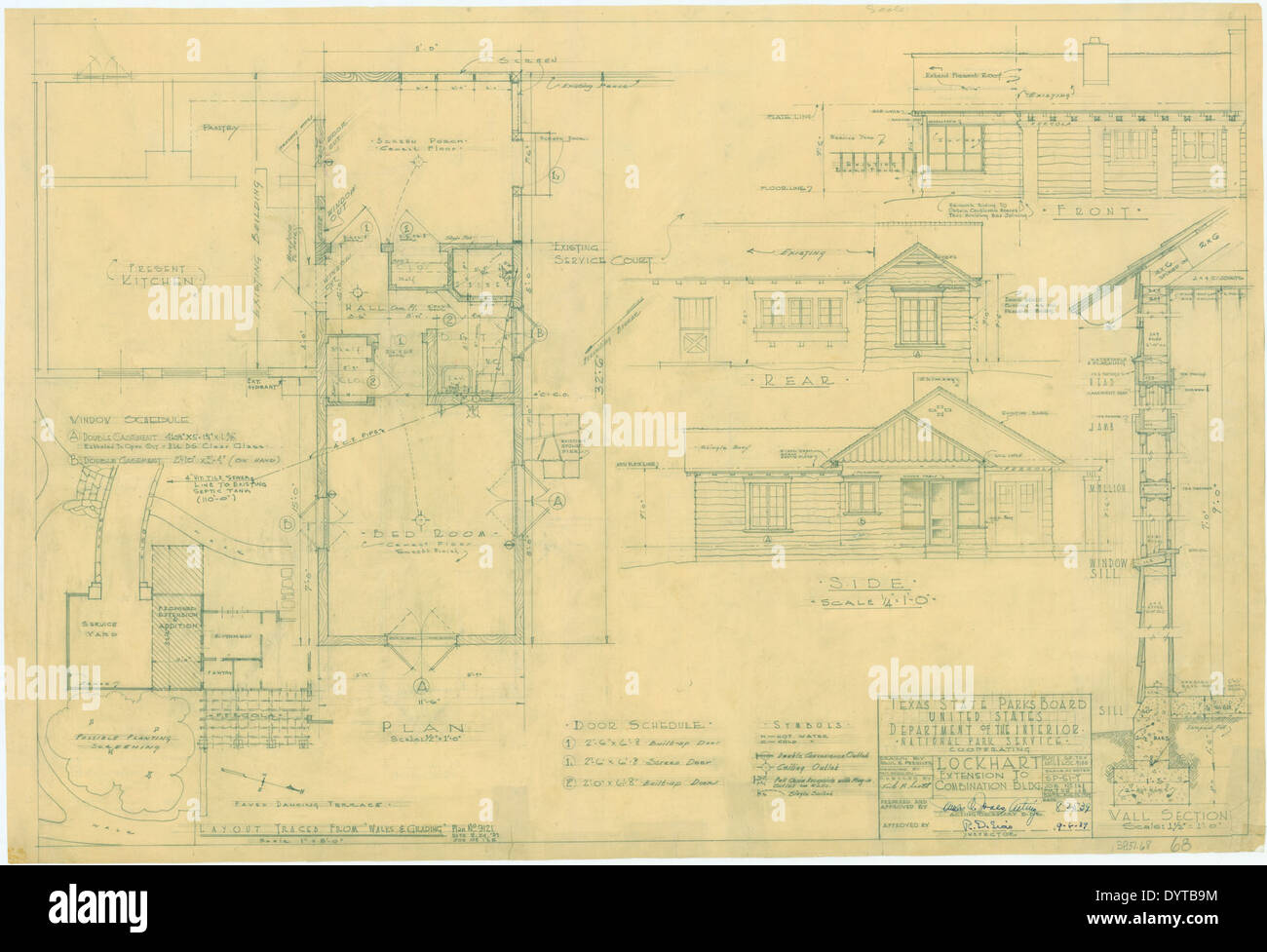 The Extension to the Combination Building at Lockhart State Park, built ...