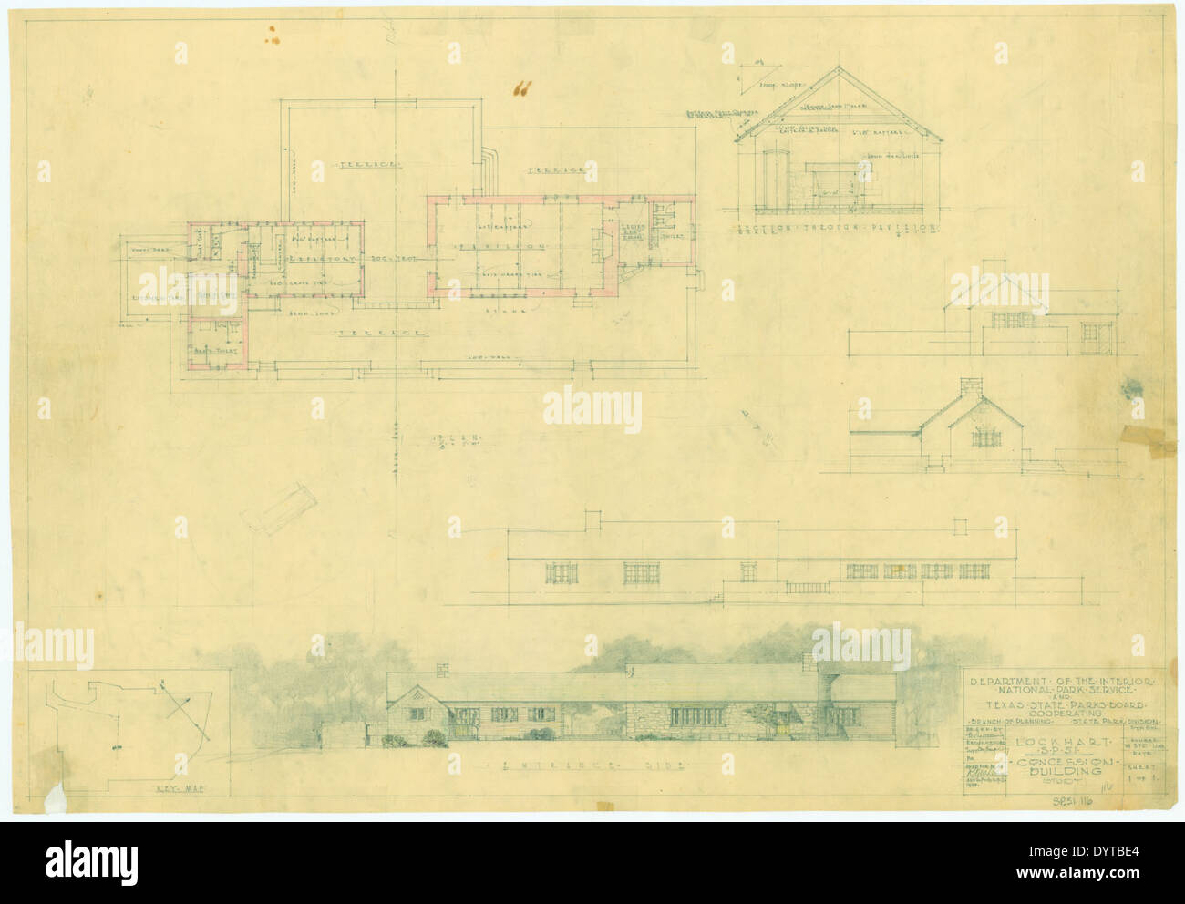 The Concession Building at Lockhart State Park, built by the Civilian ...