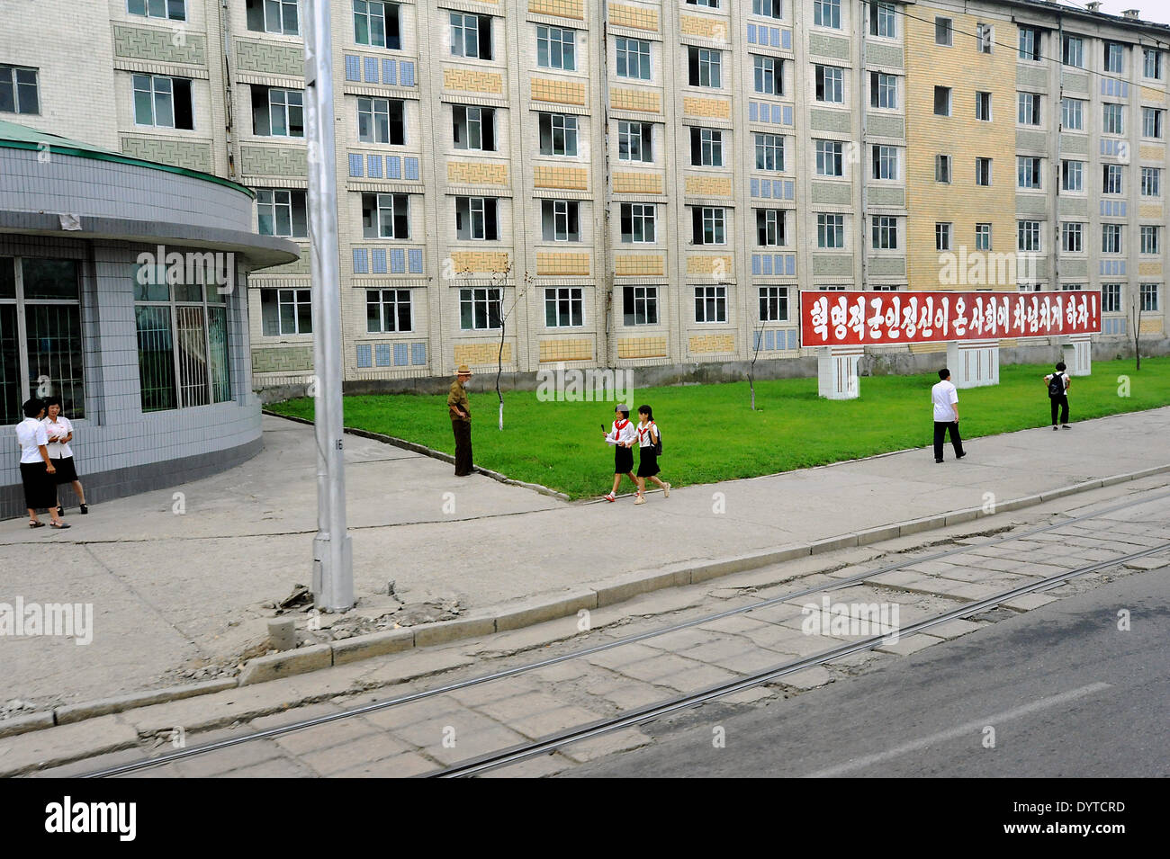 On pyongyang streets hi-res stock photography and images - Alamy
