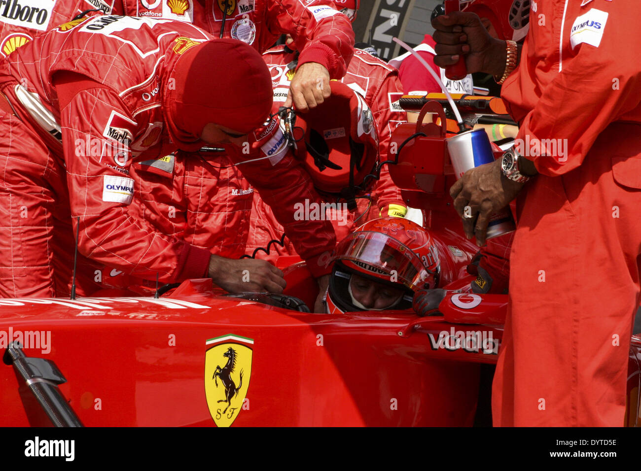 Ferrari driver get ready to run at Chinese Grand Prix Sunday Stock ...