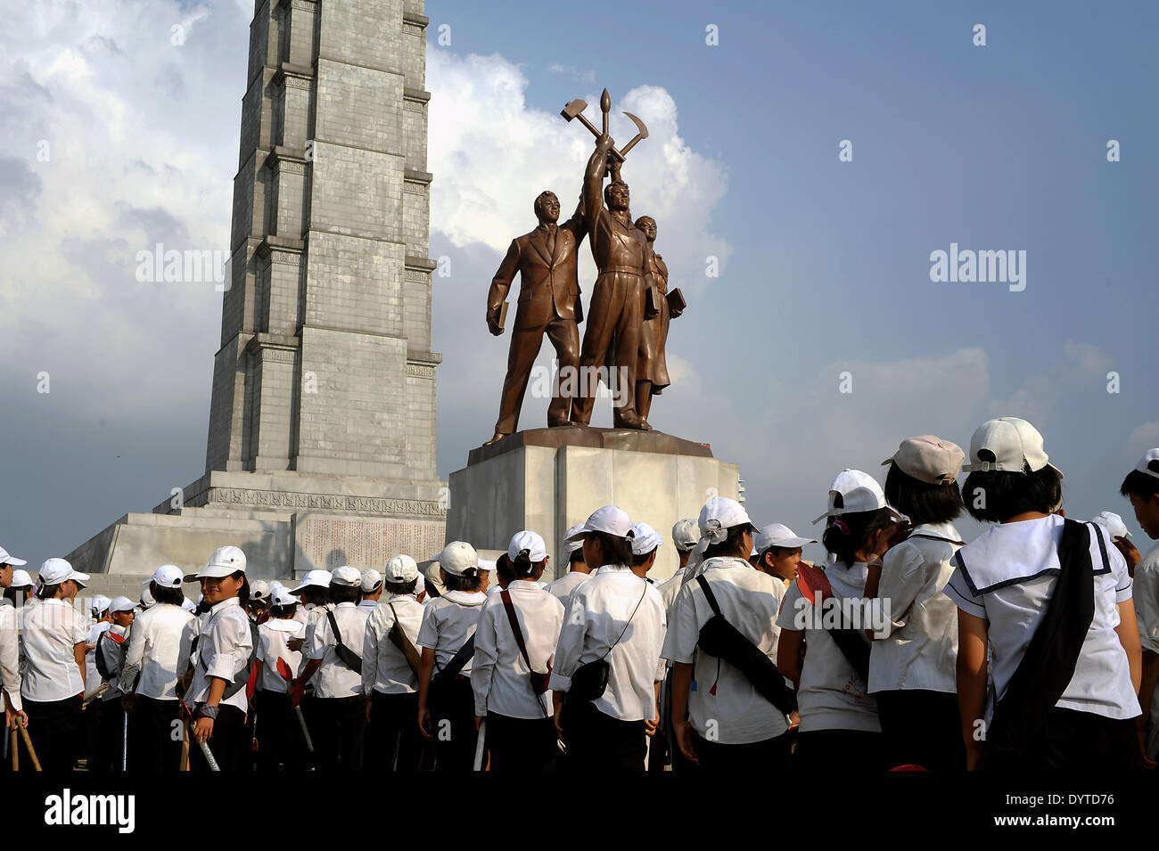At the Juche Tower Stock Photo - Alamy